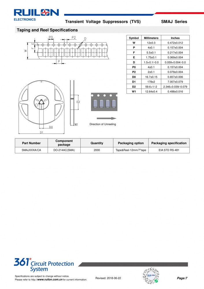 SMAJ14CA datasheet page 7
