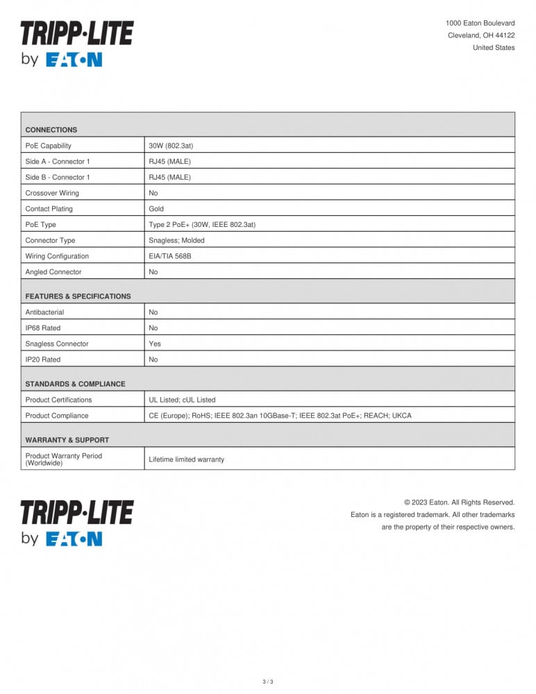 N201-006-WH technical document page 3