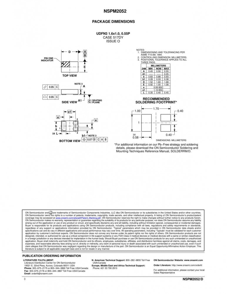 NSPM2052MUT5G datasheet page 6