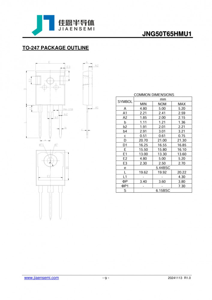 JNG50T65HMU1 datasheet page 9