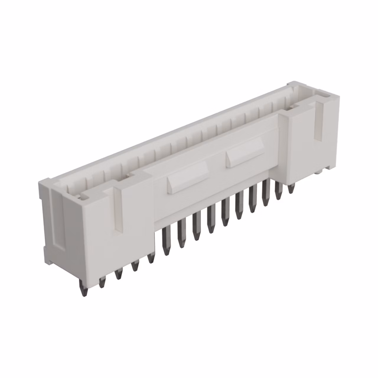 1.25mm Pitch, Micro-Lock Plus PCB Header, Single Row, Vertical, Through Hole, Tin-Bismuth Plating, Positive Lock, 15 Circuits, Low-Halogen, Natural (White) for sale