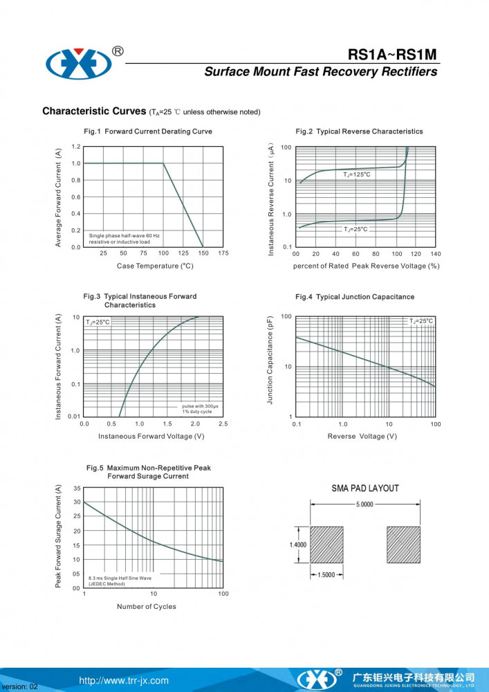 JUXING RS1M datasheet page 2