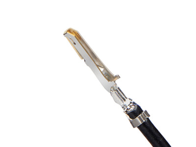 Pre-Crimped Lead Mini-Lock Female-to-Mini-Lock Female, Tin (Sn) Plating,  300.00mm Length, 22 AWG, Black