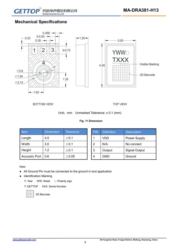 MA-DRA381-H13 datasheet page 6