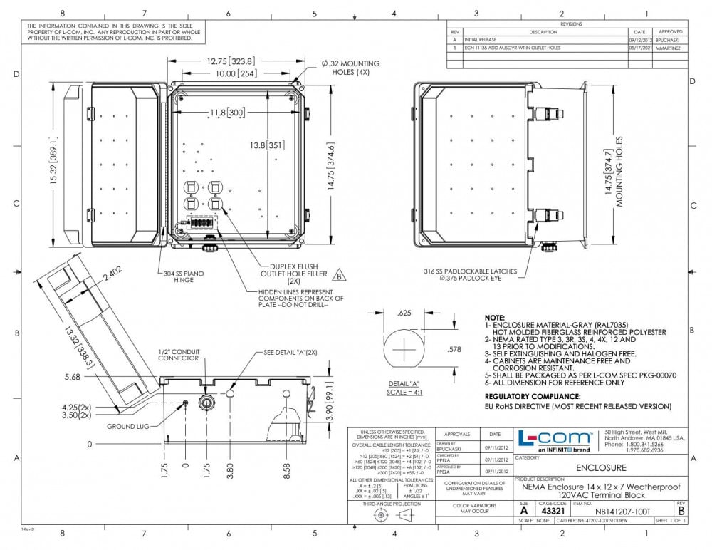 L-com NB141207-100T technical document