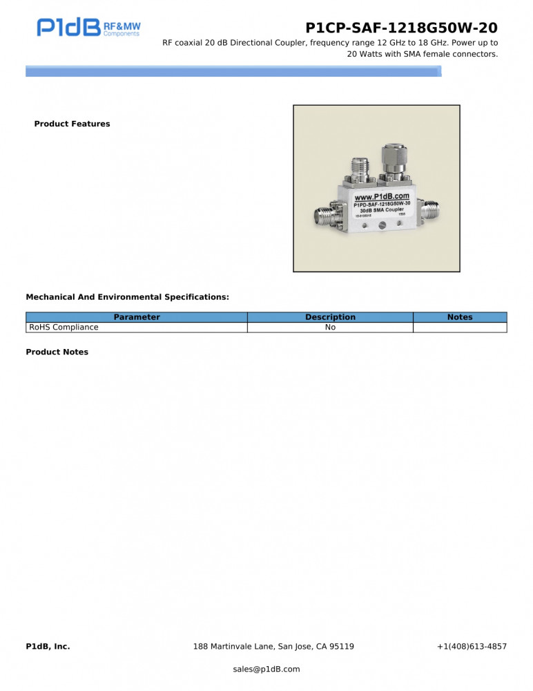 P1CP-SAF-1218G50W-20 product documentation image