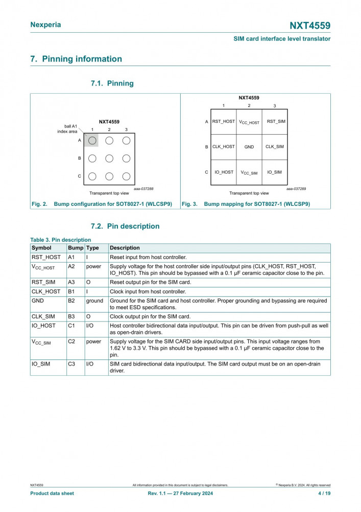 NXT4559UPZ datasheet page 4