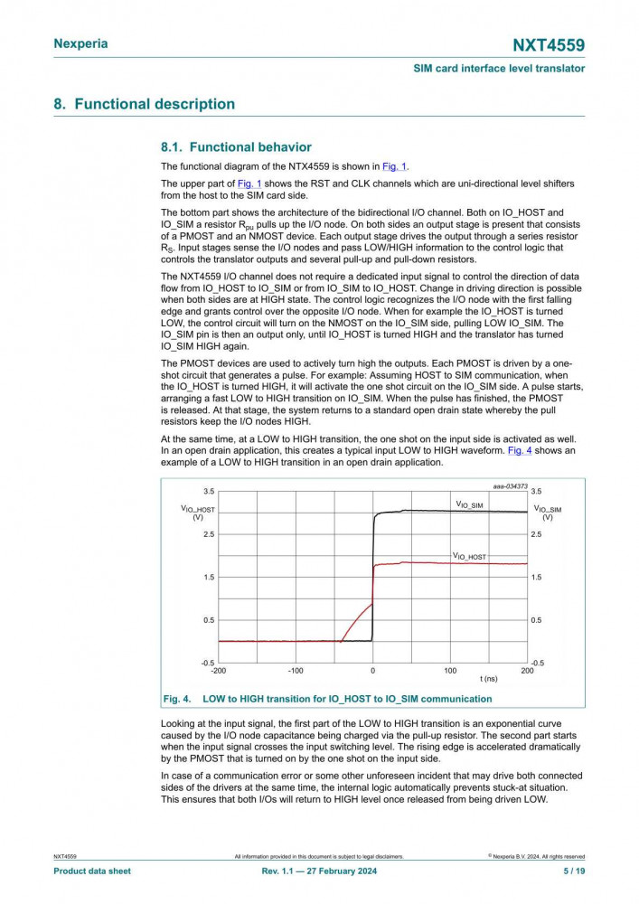 NXT4559UPZ datasheet page 5