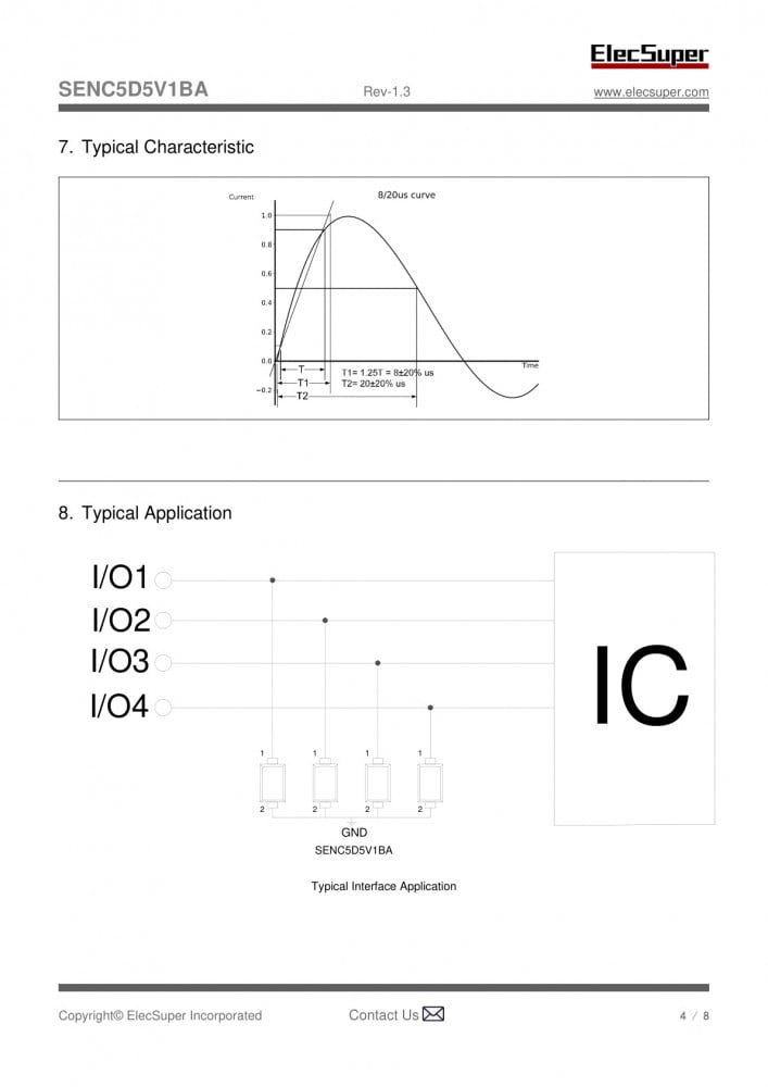 SENC5D5V1BA datasheet page 4