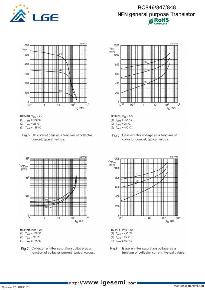 LGE BC847B datasheet page 3