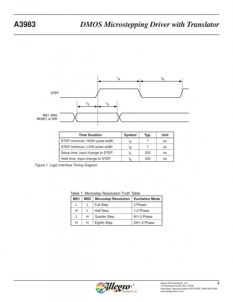 A3983SLPTR-T datasheet page 4