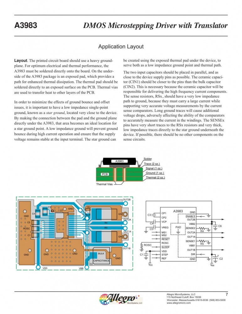 A3983SLPTR-T datasheet page 7