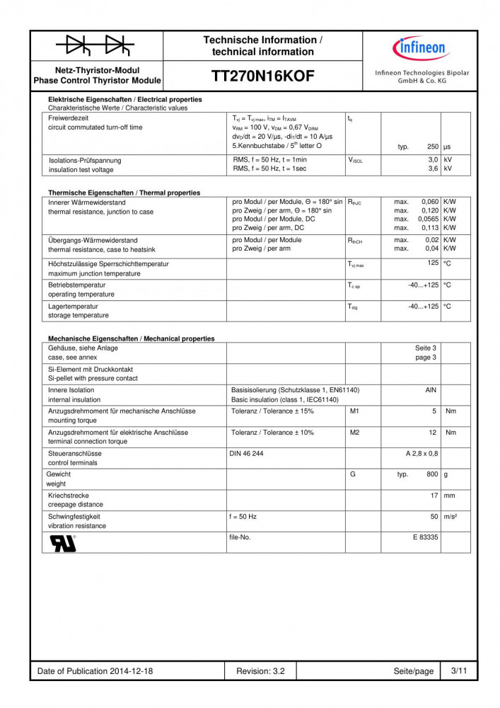 TD270N16KOF technical document page 3