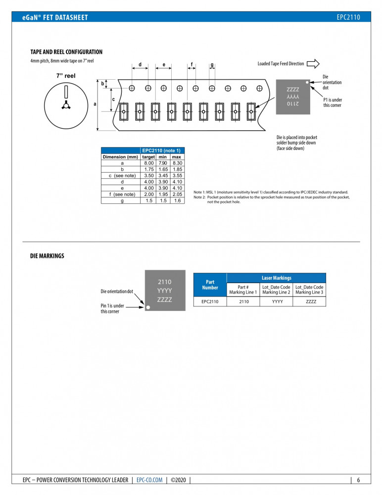 EPC2110 datasheet page 6