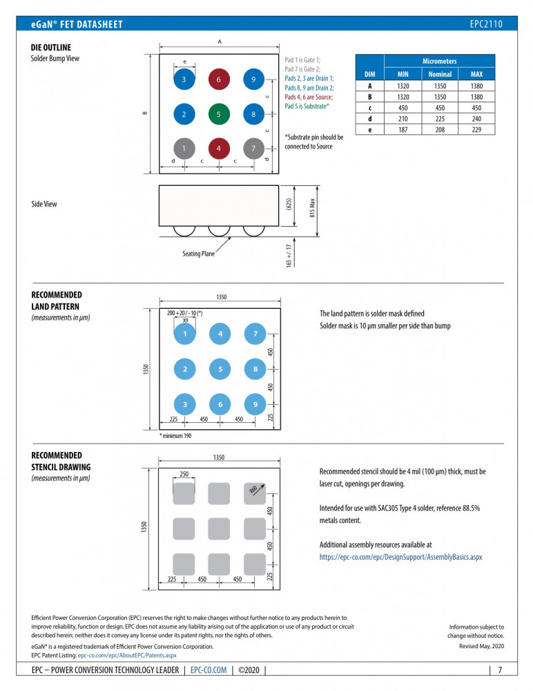 EPC2110 datasheet page 7