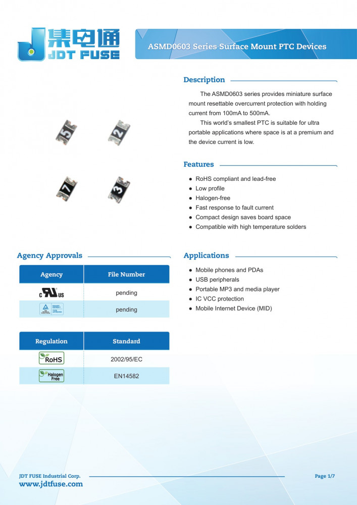 ASMD0603 datasheet page 2