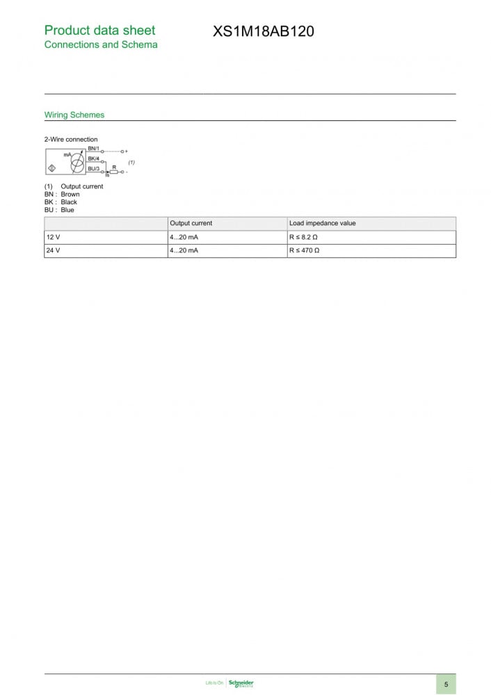 XS1M18AB120 technical document page 5