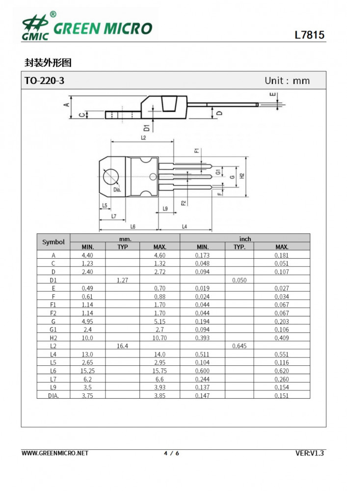 L7815 datasheet page 4