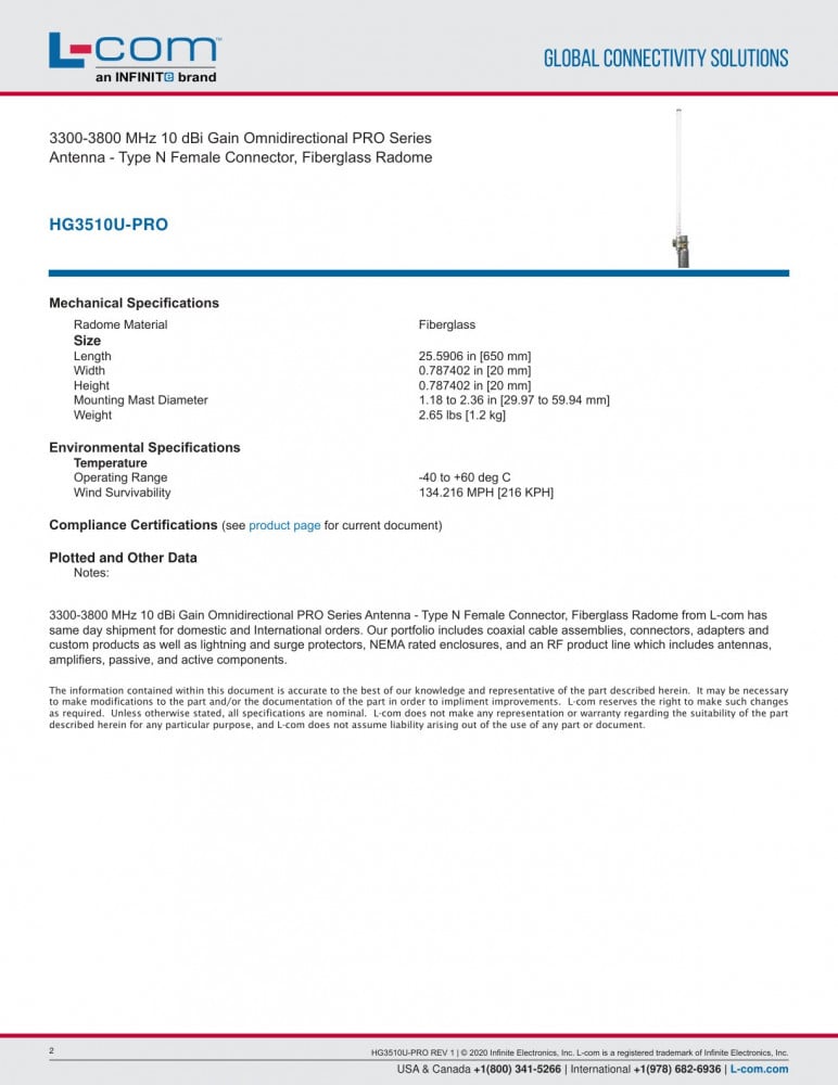 HG3510U-PRO technical document page 2