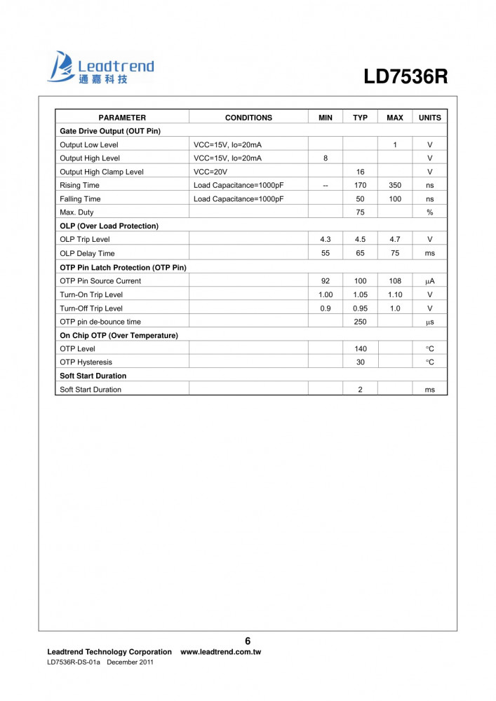 LD7536R datasheet page 6