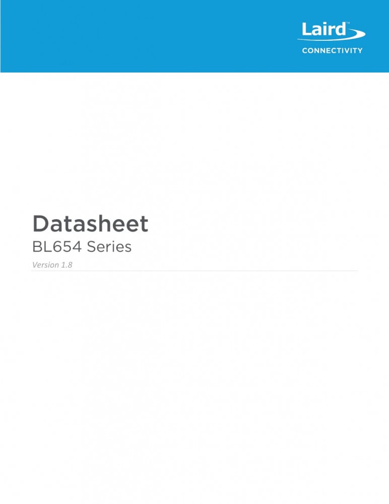 BL654 datasheet page 1