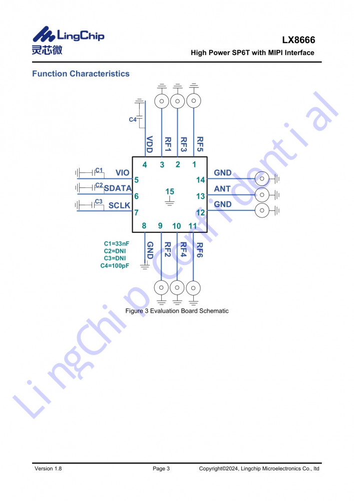 LX8666 technical document page 3