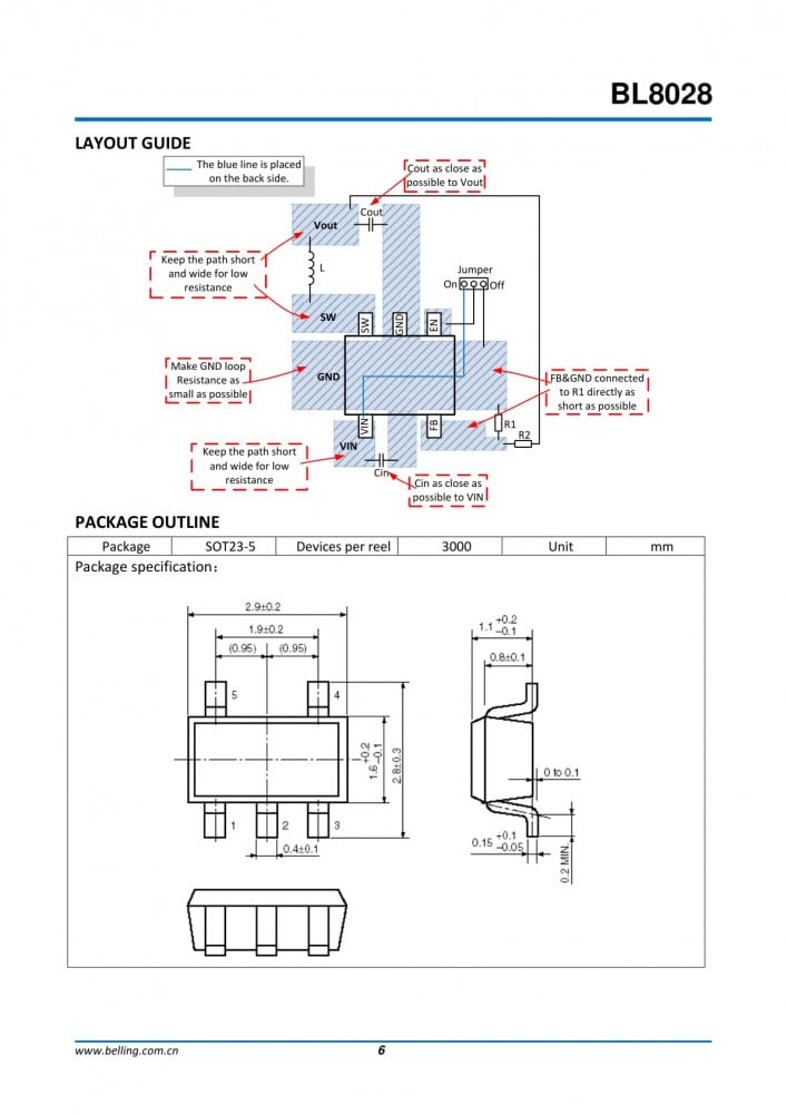 BL8028 datasheet page 6