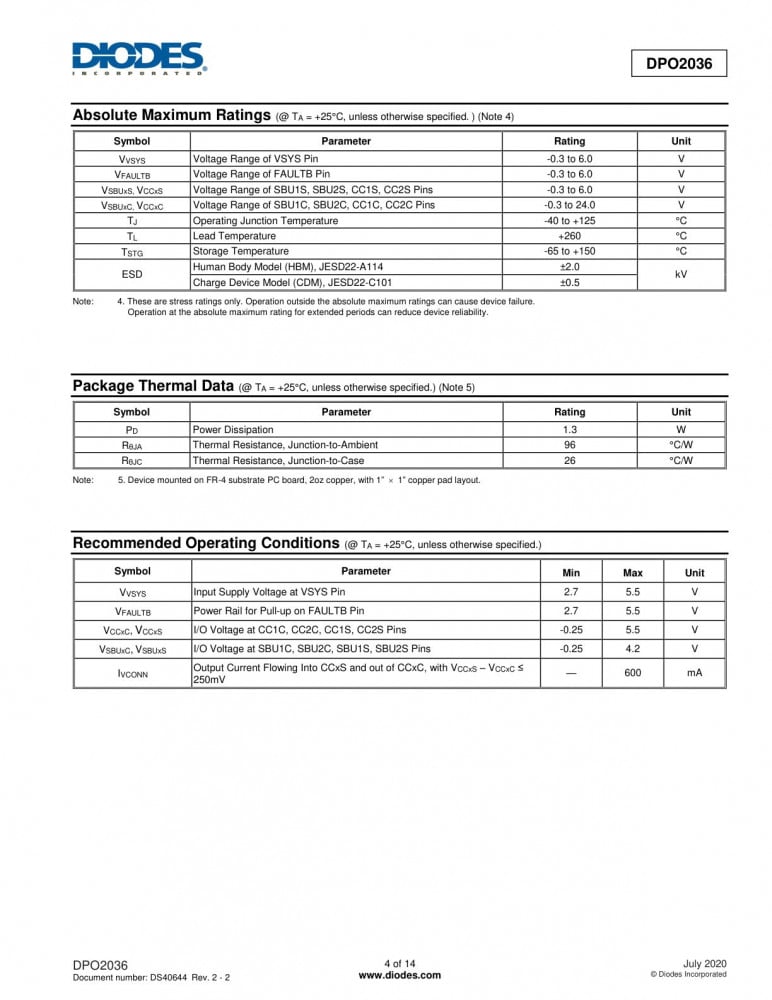 DPO2036DBB-7 datasheet page 4
