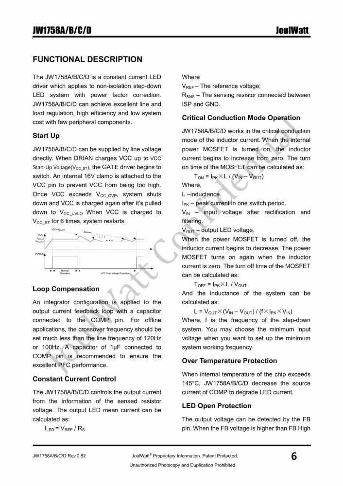 JW1758C datasheet page 6