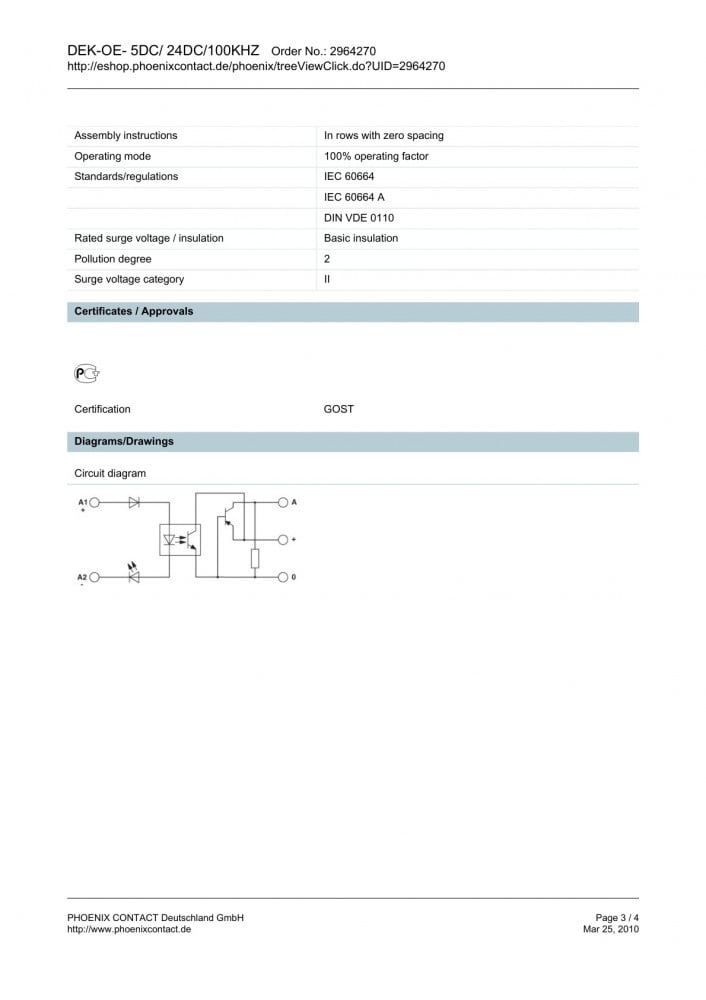 Phoenix Contact 2964270 technical document page 3