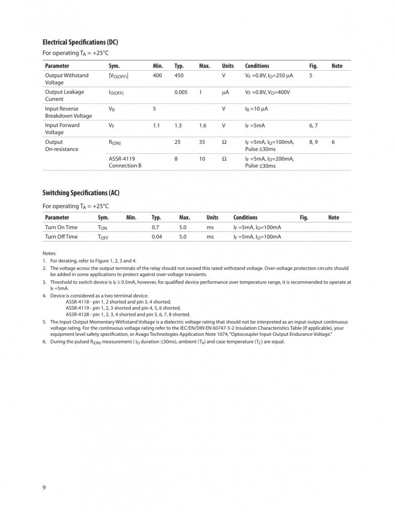 ASSR-4118-003E datasheet page 9