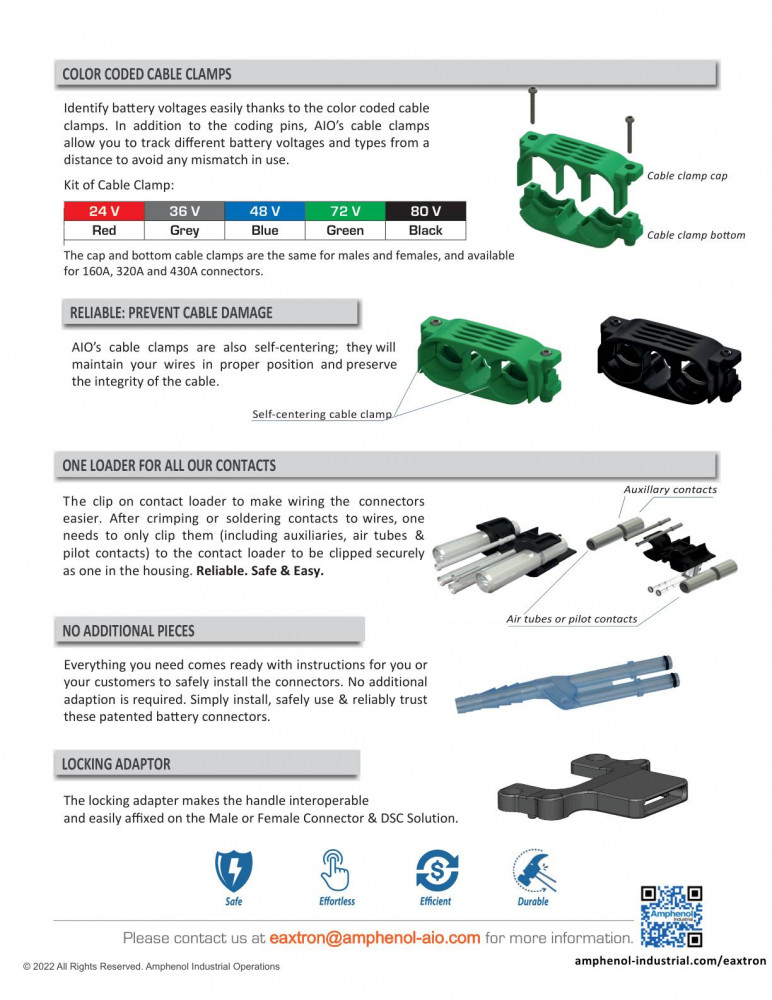 Amphenol Eaxtron battery connector documentation page 2