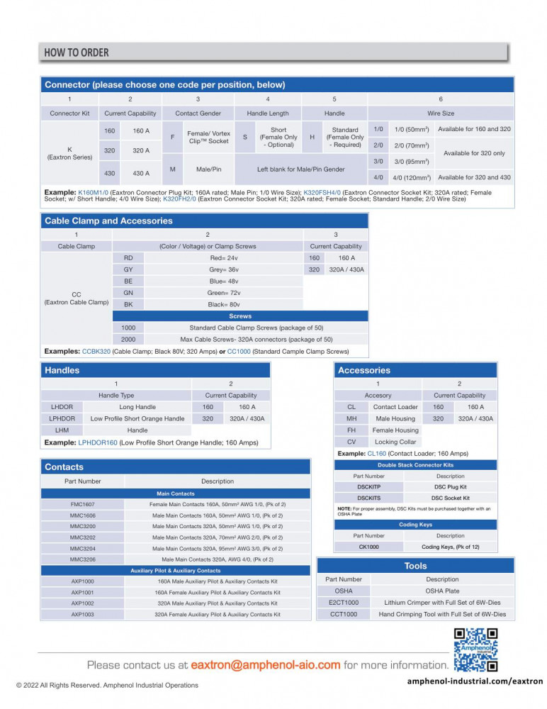 Amphenol Eaxtron battery connector documentation page 3