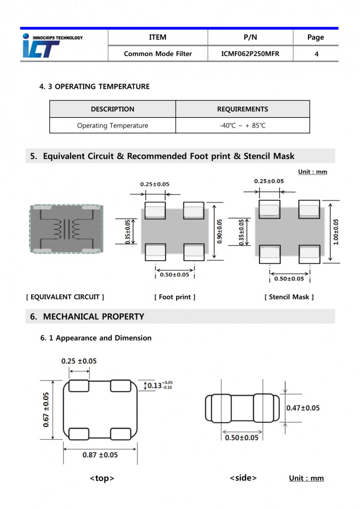 ICMF062P250MFR datasheet page 4
