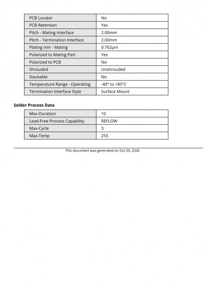 MOLEX 476150001 technical document image, page 3