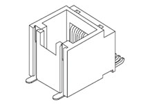 Modular Jack, Vertical, Top Entry, Surface Mount, 6/6, Low Profile, 22