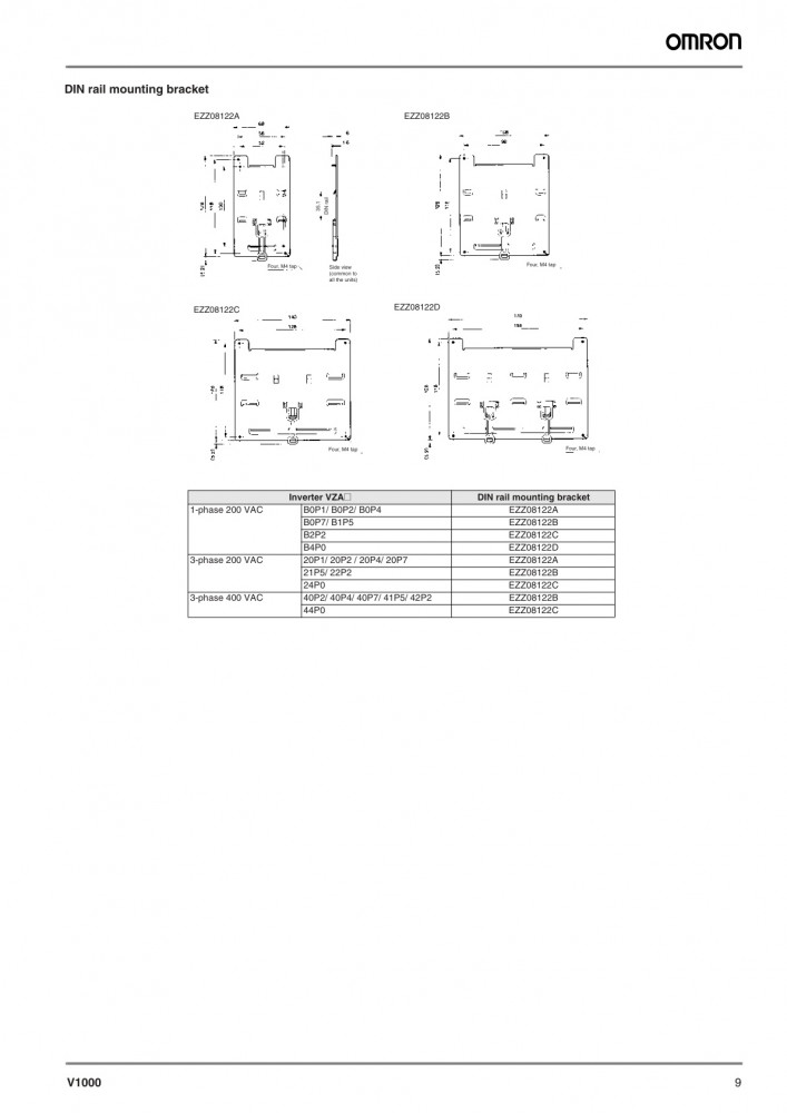 V1000 documentation page 9