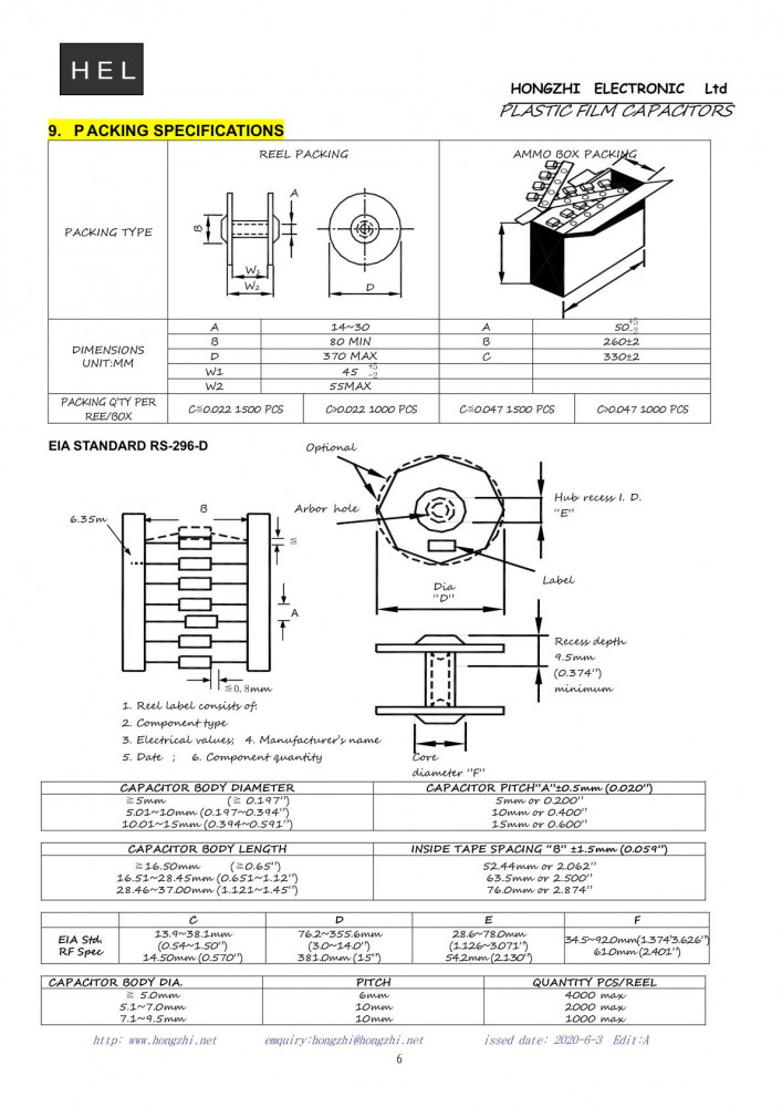PHB473J2JA8A50R0 specification page 7
