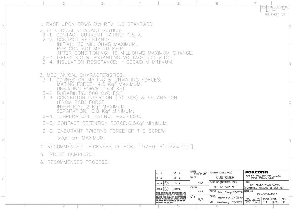 QH11121-DAT1-4F technical drawing page 2