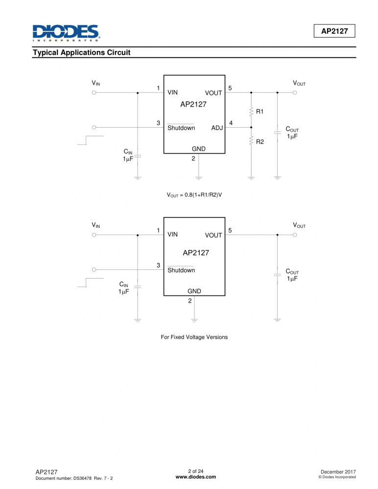 AP2127 datasheet page 2