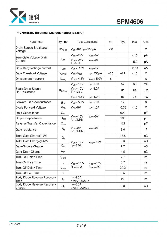 SPM4606 datasheet page 5
