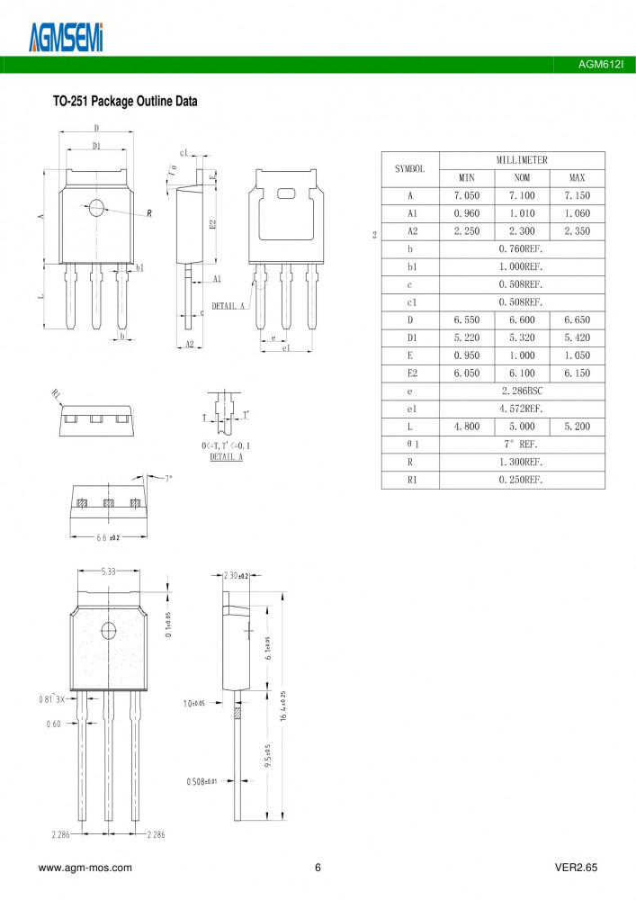 AGM612I datasheet page 6