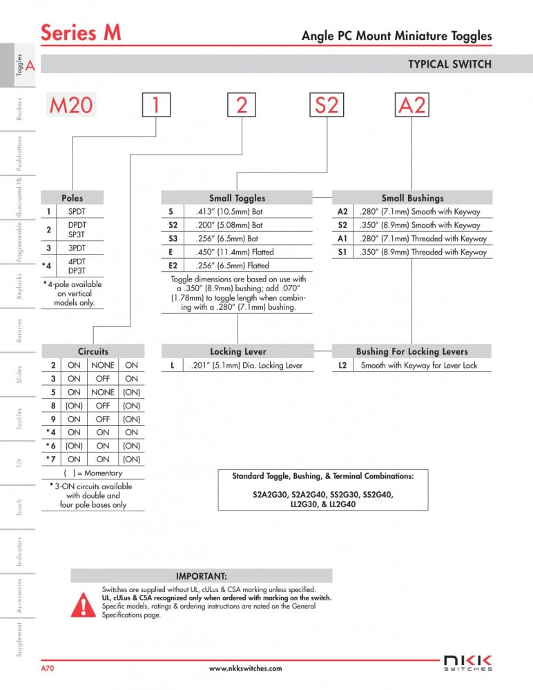 NKK M Series technical document page 1