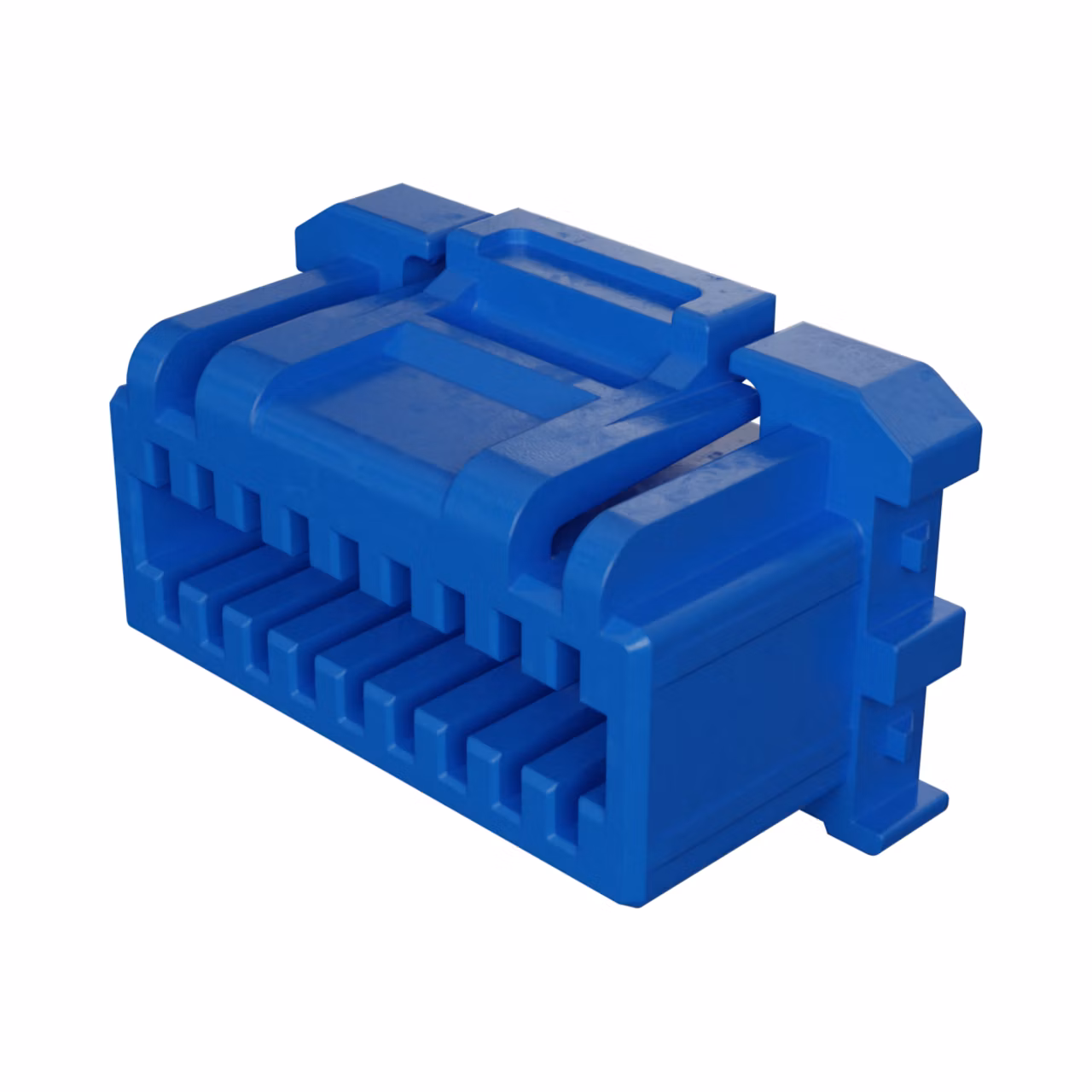 Micro-Lock Plus TPA Type Receptacle Housing, 1.25mm Pitch, Dual Row, Positive Lock, 18 Circuits, Blue for sale