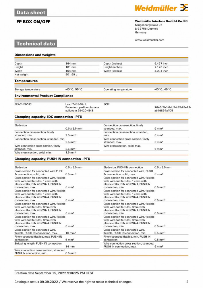 FP BOX ON/OFF technical document page 2
