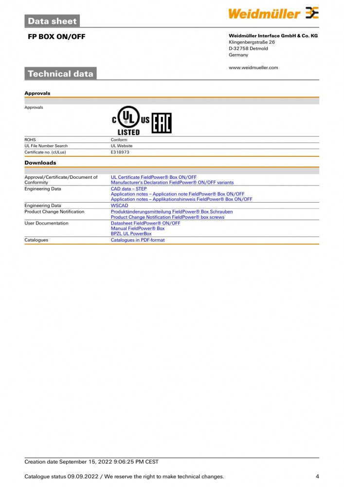 FP BOX ON/OFF technical document page 4
