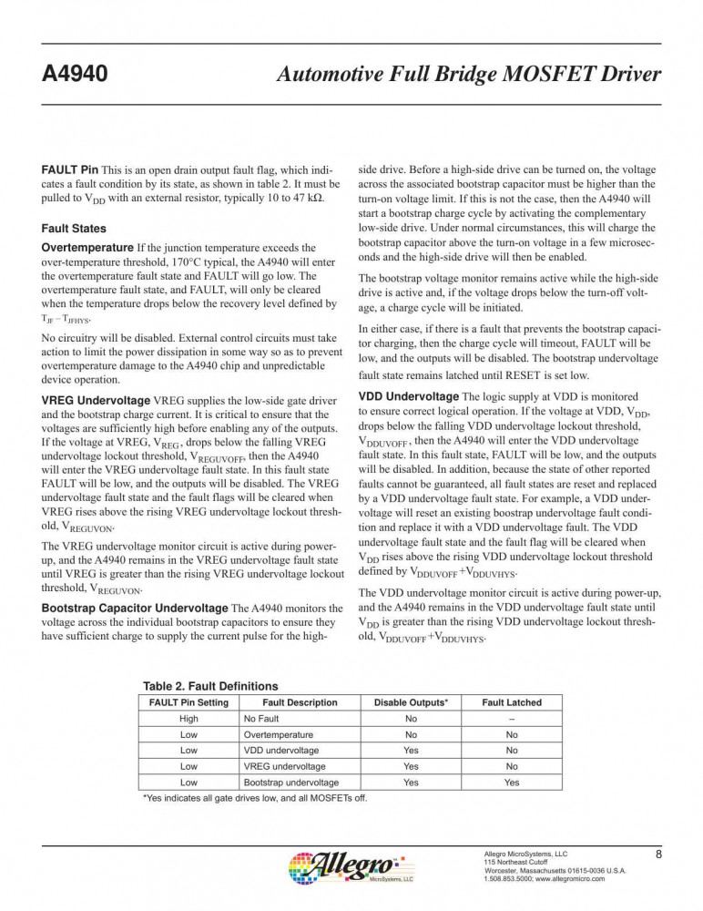 A4940 datasheet page 8