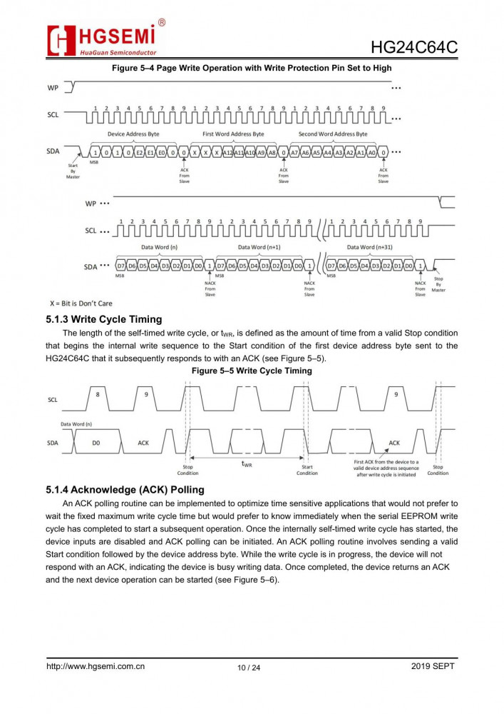 HG24C64C datasheet page 10