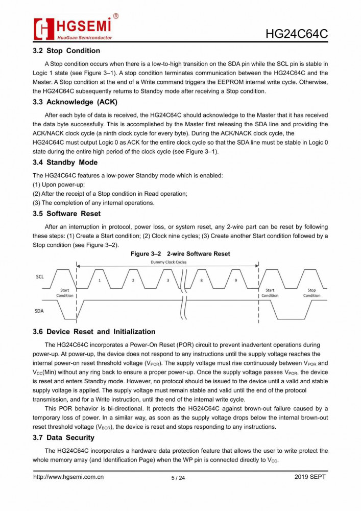 HG24C64C datasheet page 5
