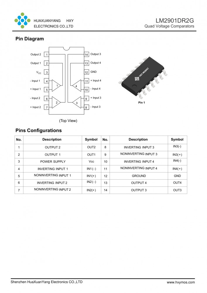LM2901DR2G-HXY datasheet page 2